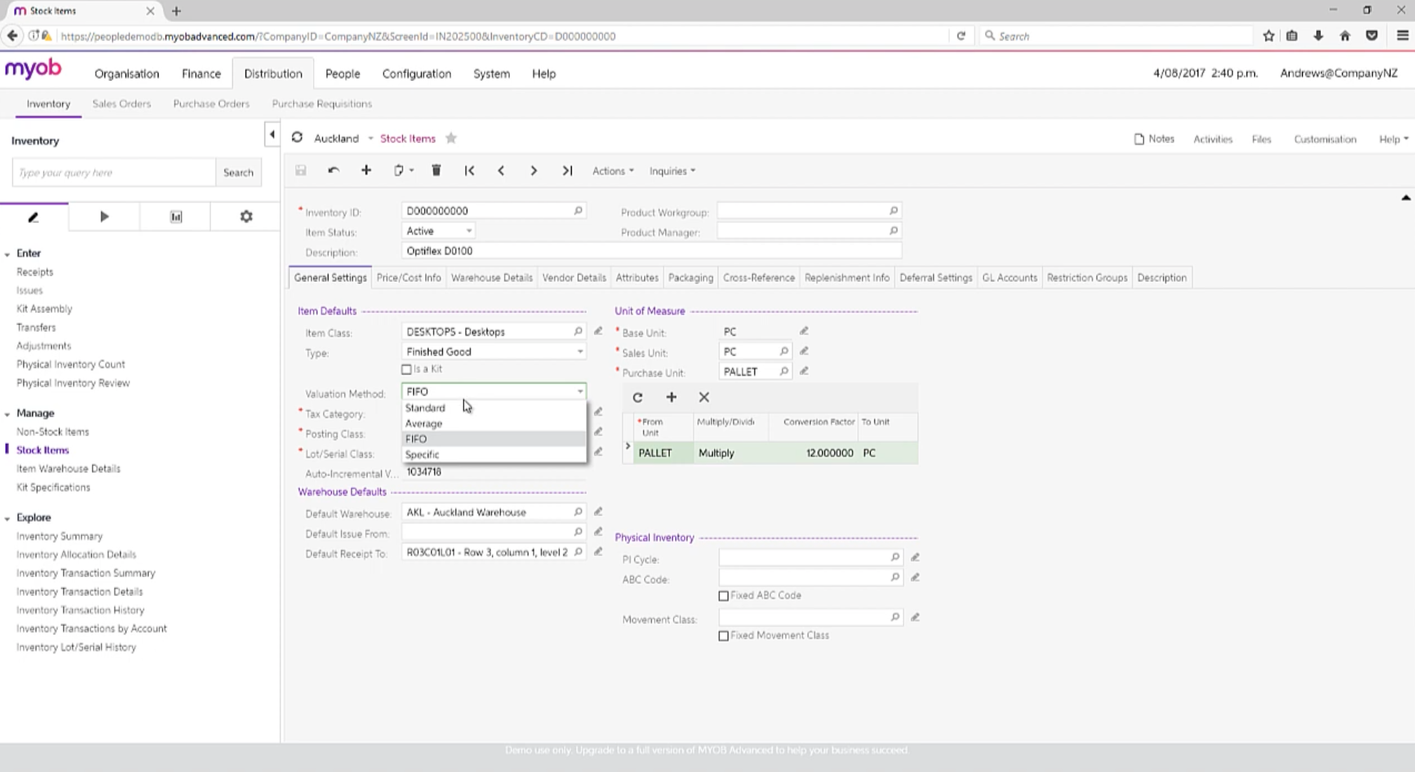 MYOB Advanced: Inventory Management Overview - AlphaBiz Solutions