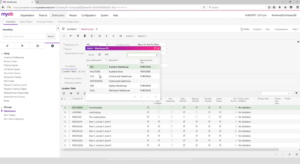 MYOB Advanced: Inventory Management Overview - alphabiz.admin
